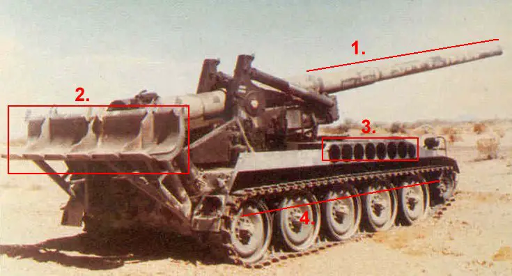 M107 M-107 United-States armoured armored vehicle self-propelled ...