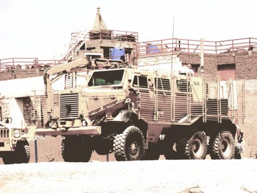 Buffalo MPCV EDO Mine protected clearance armoured armored vehicle ...
