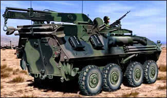 LAV-ARV General Dynamics US Army light american wheeled armored ...