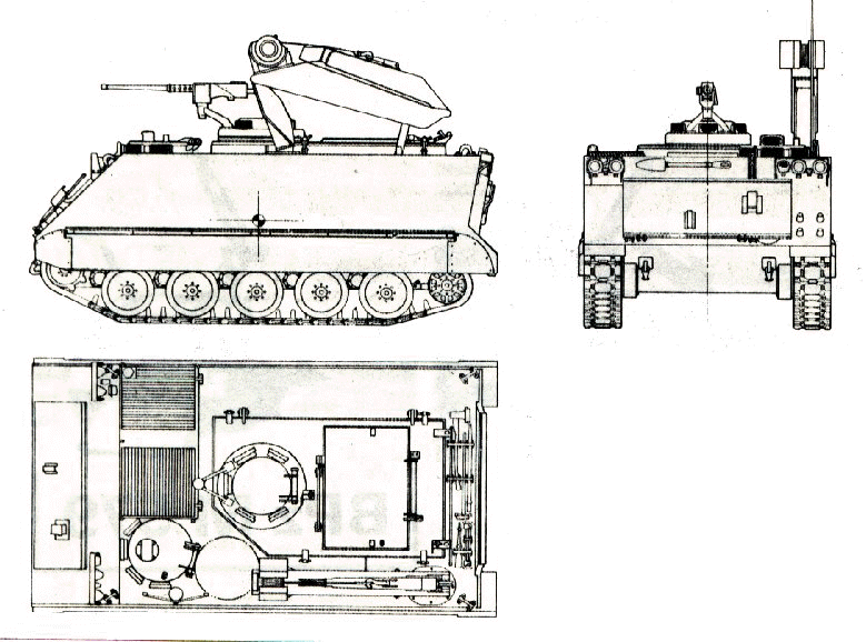 M113 ARV tracked armoured recovery vehicle US army United States ...