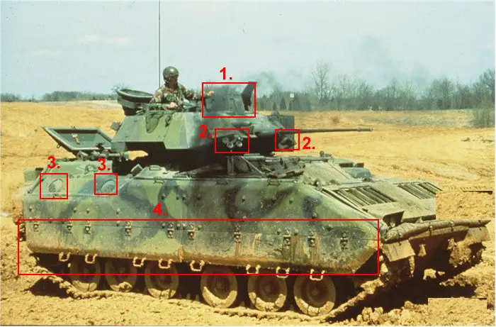 Bradley M2 M3 Etats-Unis Détails à observer infantery fighting vehicle ...