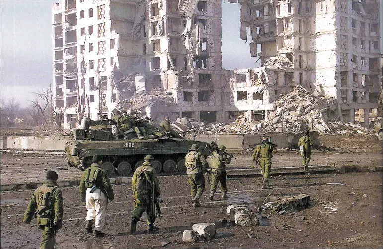 Greetings from Grozny. Soviet reinforcements arrive to relieve their ...