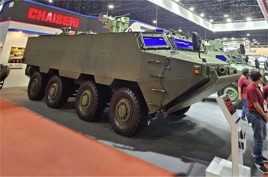 Thai company Chaiseri unveils new 8x8 amphibious vehicle prototype