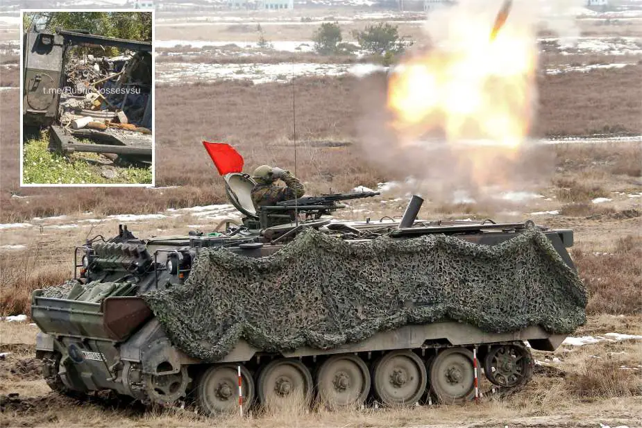 Destruction of Ukraine's First Panzermörser M113 120mm Self-Propelled ...