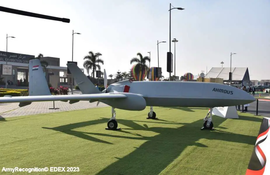 EDEX 2023: Egypt displays Ahmous multi-role drone