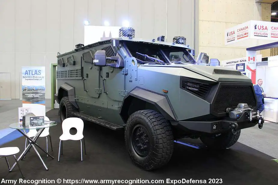ExpoDefensa 2023: Armor International showcases Hunter TR-12 MRAP vehicle