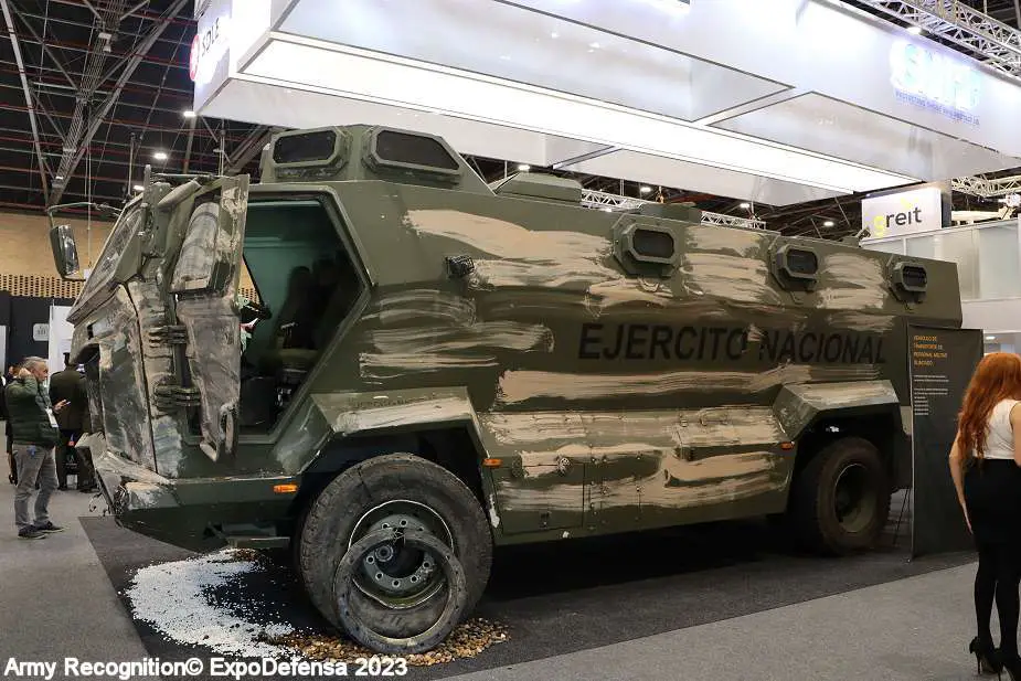 ExpoDefensa 2023: Titan 4x4 armored vehicle in service with Colombian Army