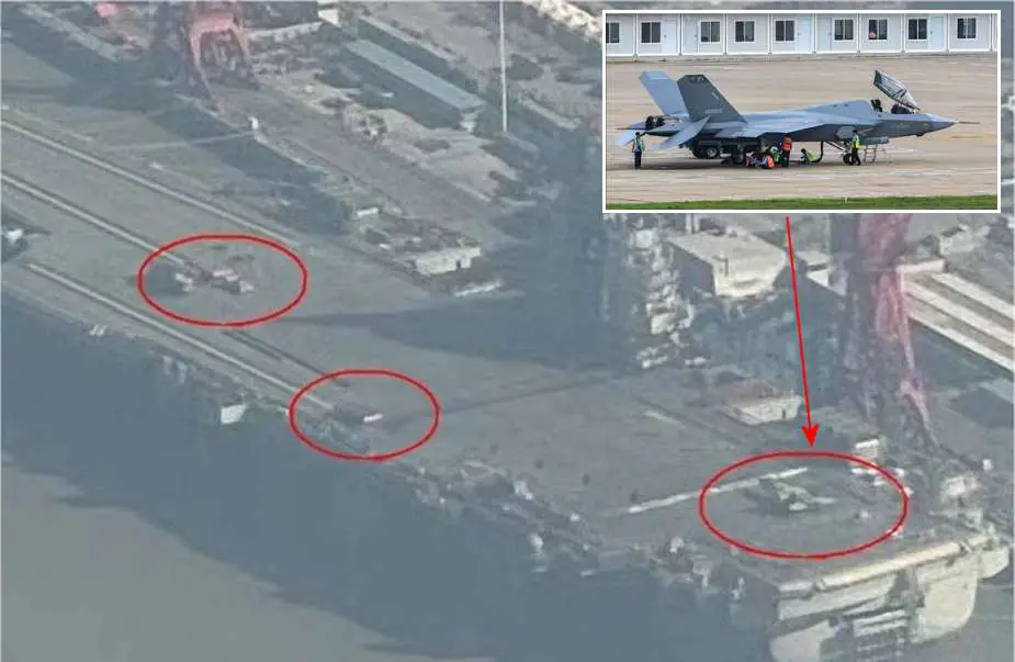 Chinese Navy's Fujian aircraft carrier advances with tests of J-35 ...