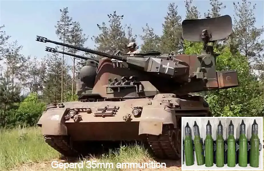Germany increases the delivery of 35mm Gepard Anti-Aircraft Ammunition ...