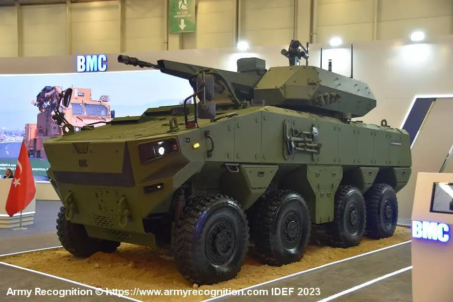 IDEF 2023: Turkish defense company BMC unveils Altuğ 8x8 armored vehicle
