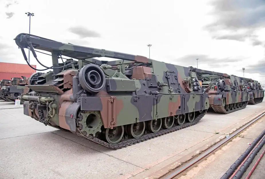 Poland receives first 3 US BAE Systems M88A2 armored recovery vehicles