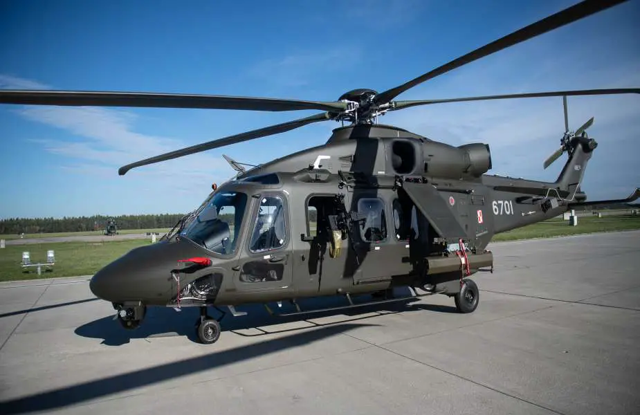 Polish Army receives first two Leonardo AW149 multirole helicopters