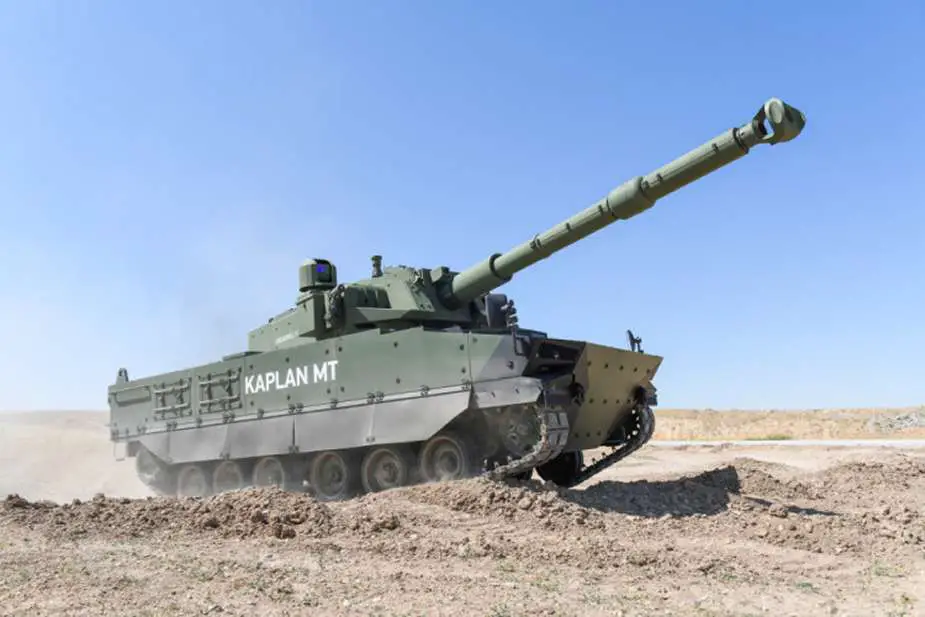 Turkish Medium Tank Kaplan MT En Route for Trials in Brazil