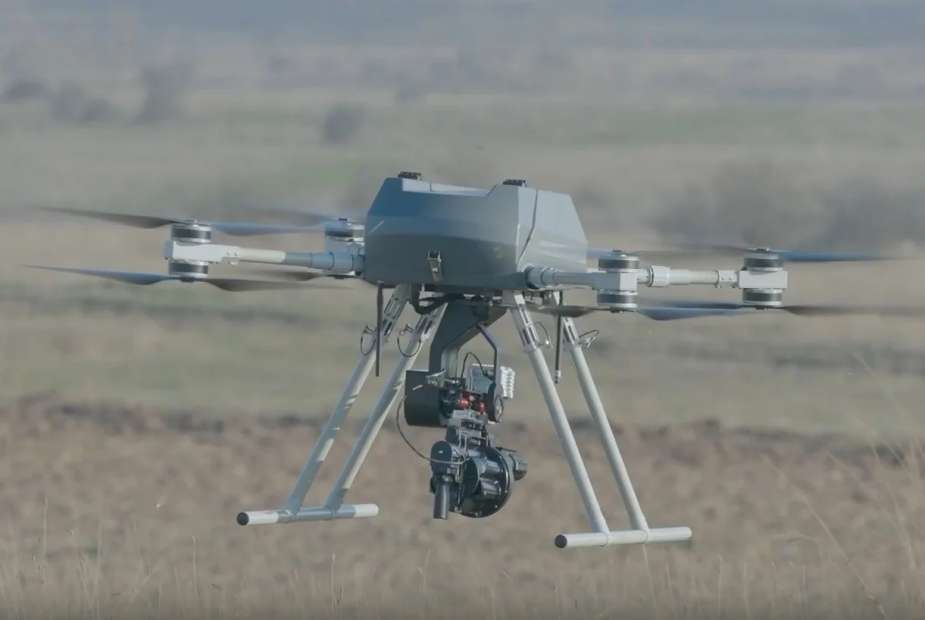 Turkish Songar drone enhanced with RDS40 MGL six-barrel rotary grenade ...