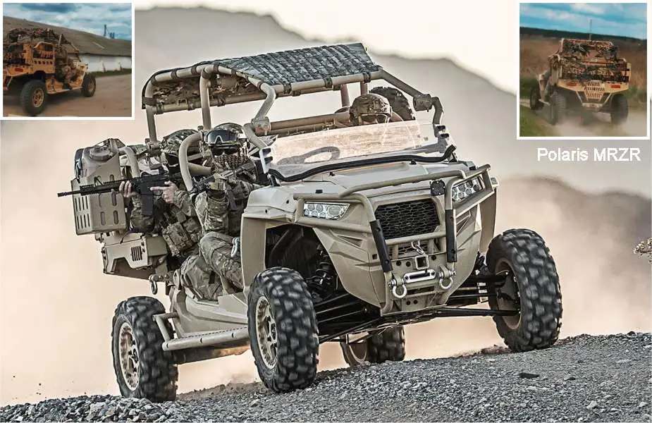 Polaris MRZR 4 all-terrain vehicles deployed with Ukrainian Special Forces