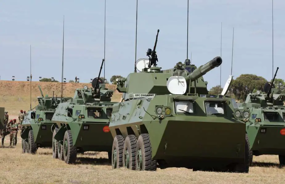 Zimbabwe receives Chinese PTL-02 6x6 assault gun tank destroyer armored ...