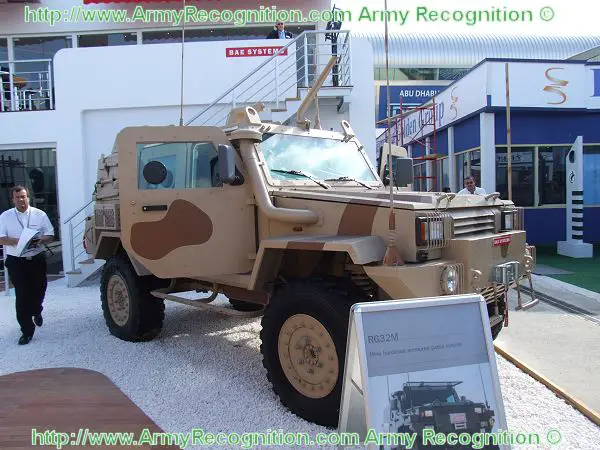 RG32M RG-32M light wheeled armoured vehicle technical data sheet ...