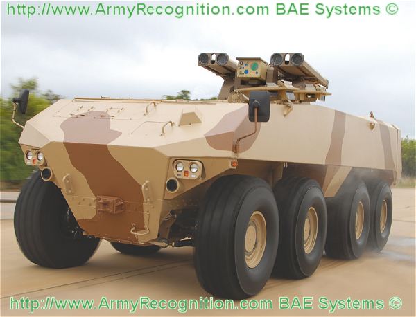 RG41 BAE Systems wheeled armoured combat vehicle technical data sheet ...