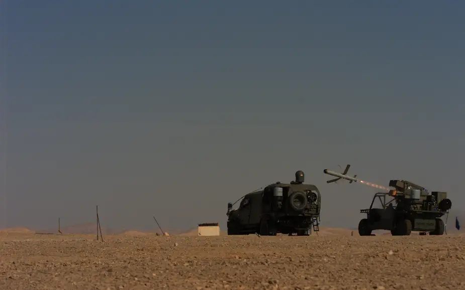 Rafael video of Spike NLOS anti-tank missile fired from light buggy