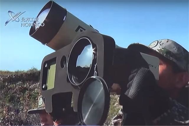 HJ-12 Red Arrow 12 anti-tank multirole fire-and-forget missile | China ...