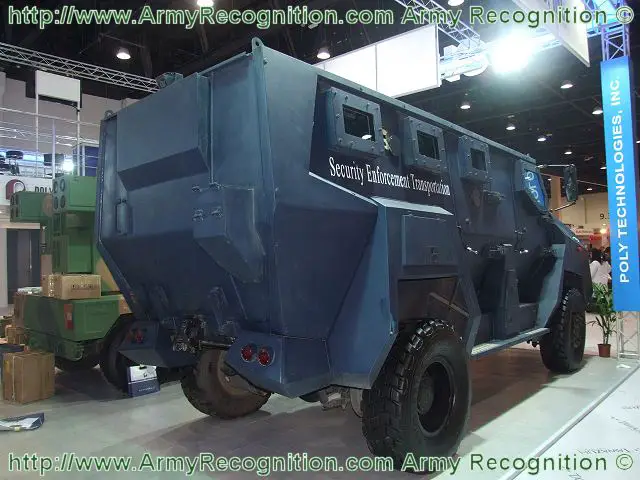 Poly Technologies anti-riot vehicle