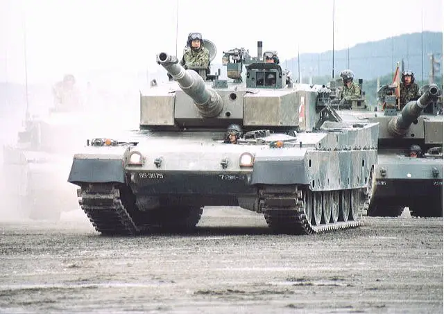 Type 90 main battle tank Japan Japanese Army technical data sheet ...