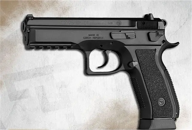 CZ 75 SP-01 Phantom 9mm Luger automatic pistol 9x19 caliber data sheet ...