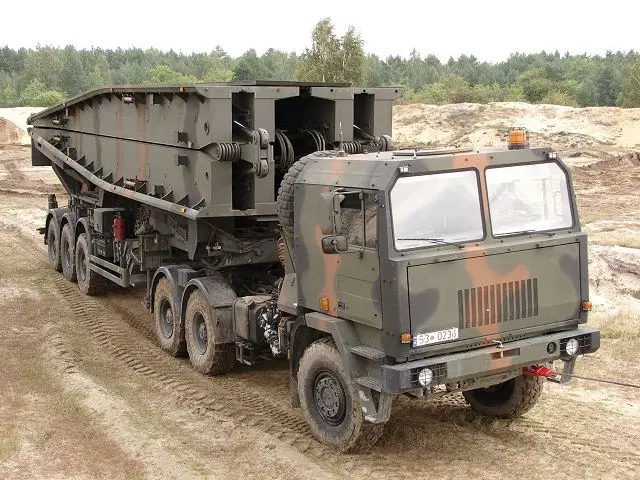 MS-20 Daglezja heavy launcher mobile assault bridge 6x6 truck technical ...