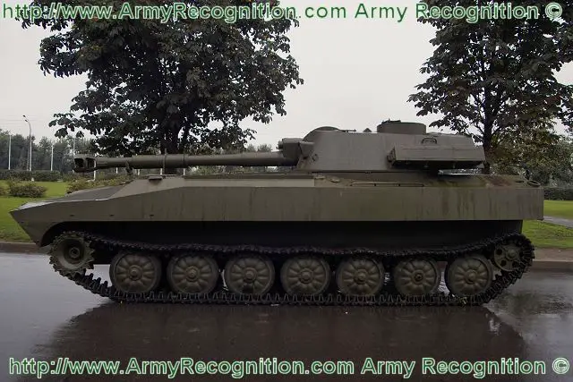 2S1 Gvozdika 122mm self-propelled howitzer technical data sheet ...