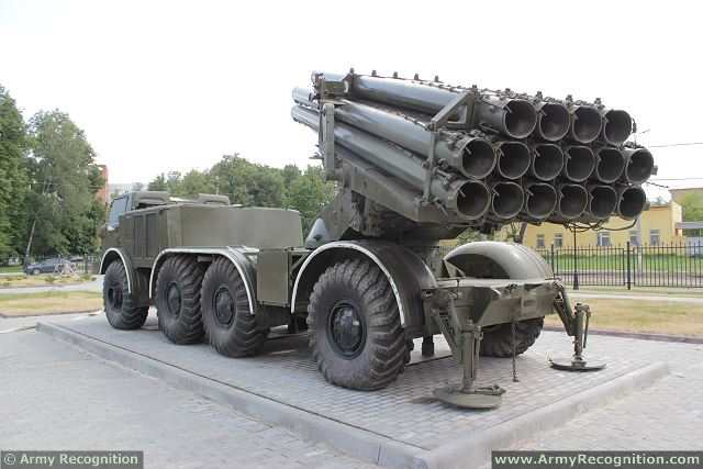 BM-27 9P140 Uragan 9K57 220mm MLRS Multiple Launch Rocket System ...