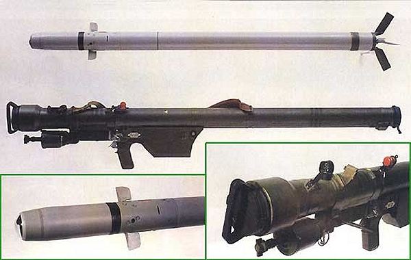 SA-7 Grail 9K32 Strela-2 portable air defense missile system MANPADS ...