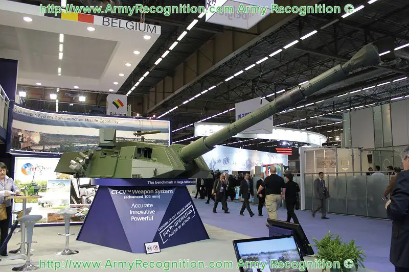 CT-CV weapon system 105 120 mm turret armoured armored cockerill gun ...