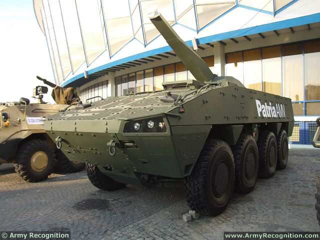 NEMO Patria AMV 120mm 8x8 self-propelled mortar carrier technical data ...