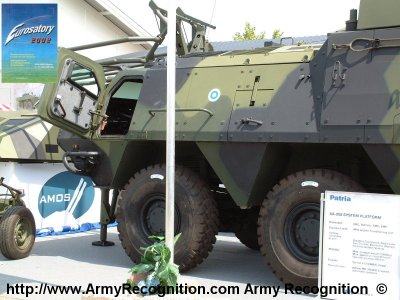 XA-202 Sisu Amos Patria wheeled armoured vehicle signal command post ...