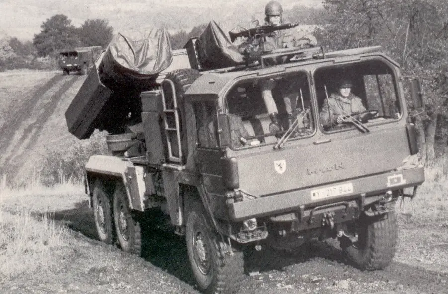 LARS SF 2 light multiple rocket launcher system artillery German army ...