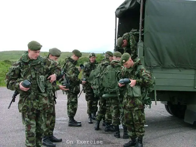 Irish army Ireland Ranks combat field uniforms soldiers land ground ...