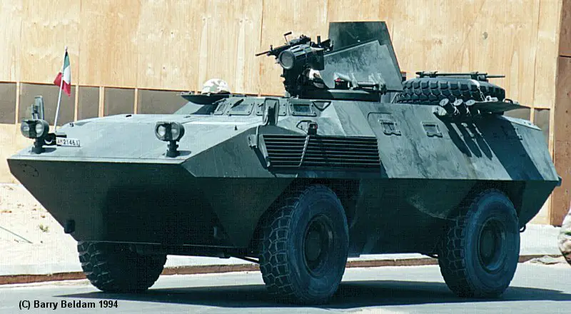 Fiat Type 6614 wheeled armoured vehicle personnel carrier description ...