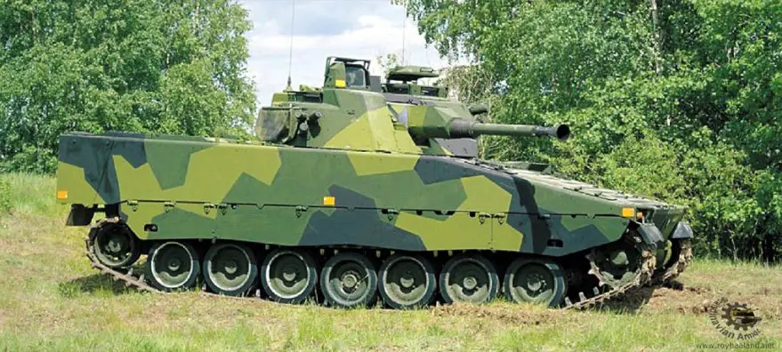 CV9040 armoured infantry fighting combat vehicle Swedish army Sweden ...