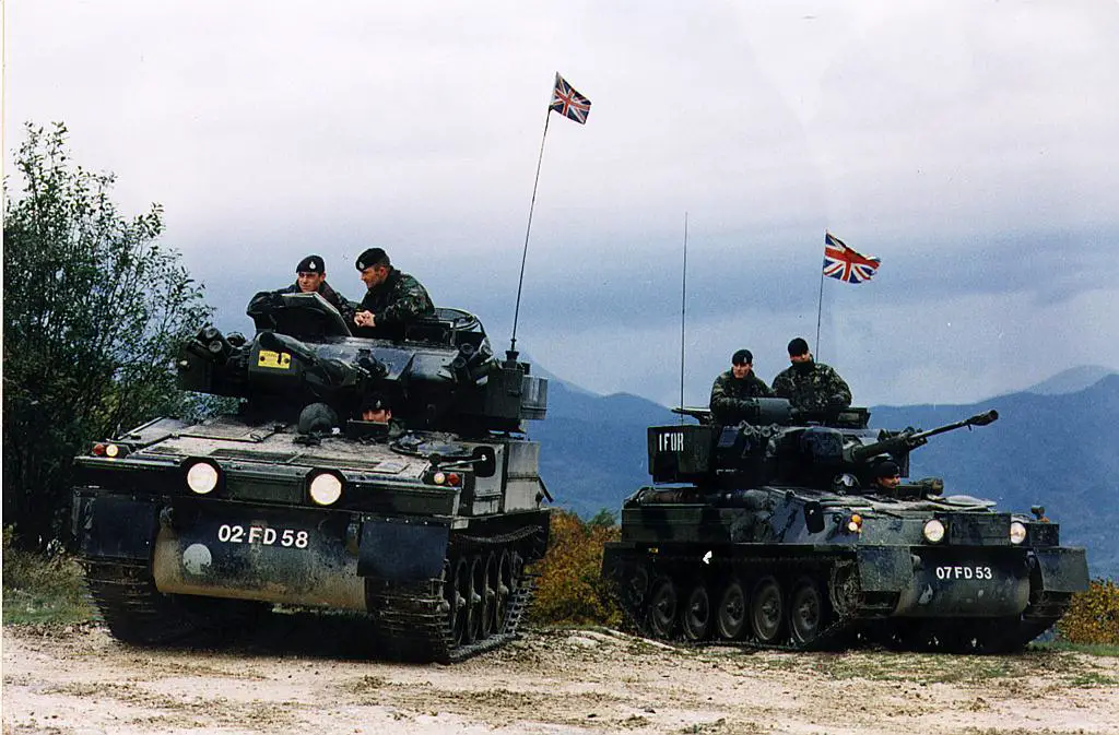 CVRT FV 107 Scimitar light tracked armoured reconnaissance vehicle tank ...