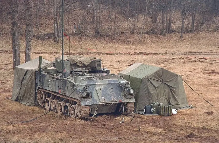 FV439 light tracked armoured vehicle command post British army United ...