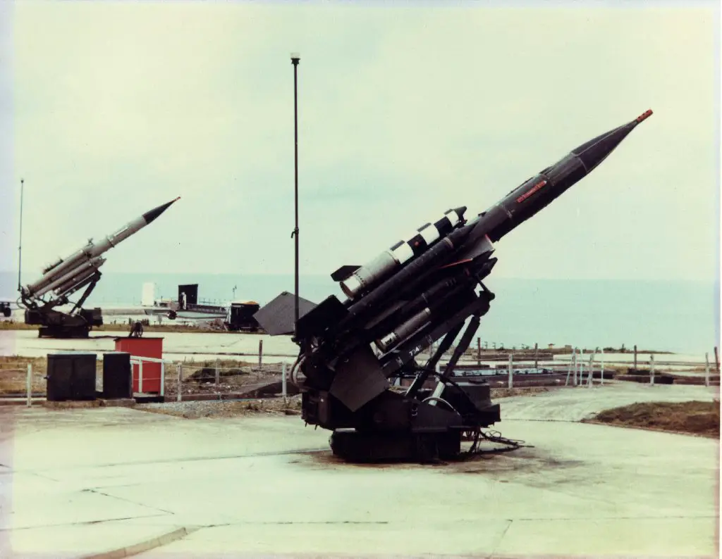 Bloodhound missile system ground to air British army United Kingdom ...