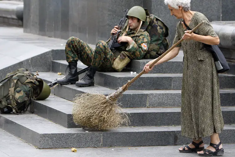 Georgian army land ground forces ranks combat uniforms military ...