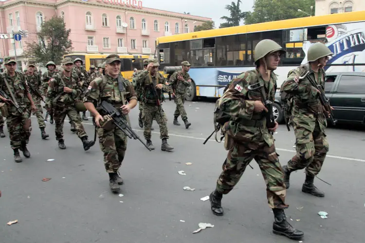 Georgian army land ground forces ranks combat uniforms military ...