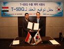 Korea Aerospace Industries has signed the contract with Iraq for ...