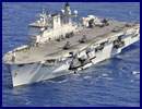 Royal Navy amphibious assault ship HMS Ocean Receives Combat System ...