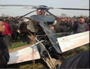 Chinese Air Force (PLAAF) WZ-10 Attack Helicopter crash in a farm