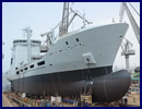 Pakistan Navy New Fleet Tanker Launched by Karachi Shipyard & Turkey's STM