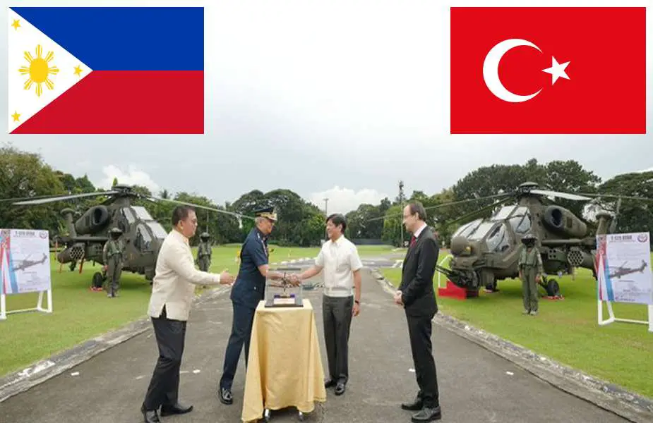 Philippines Air Force receives Final Batch of Turkish T129B ATAK Helicopters
