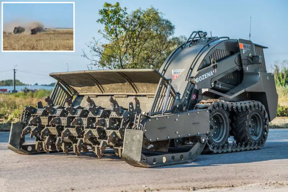 First confirmed appearance of Slovakian Bozena 4 remote-controlled mine ...