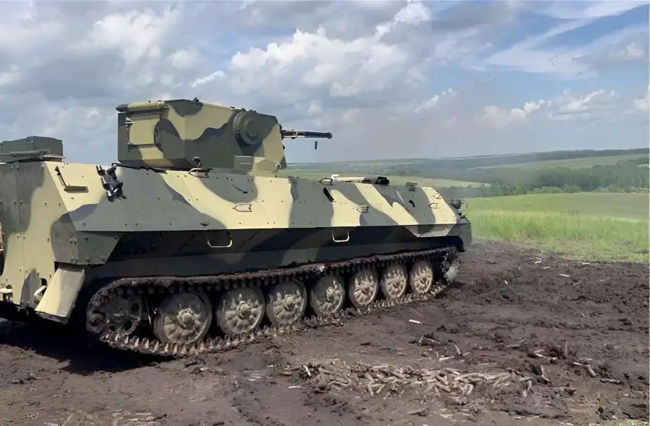 Ukrainian forces unveil new images of their MT-LBu Parus IFV